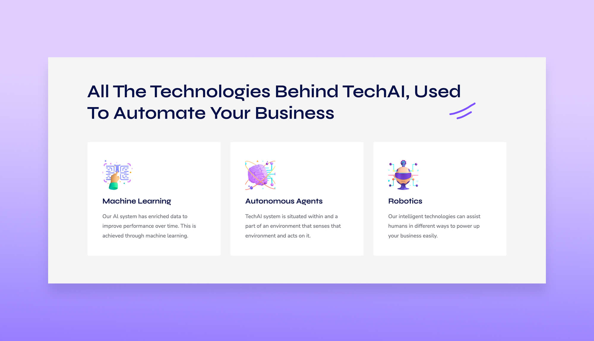 TechAI - Technology Website Template For Gutenberg About Section | Templately