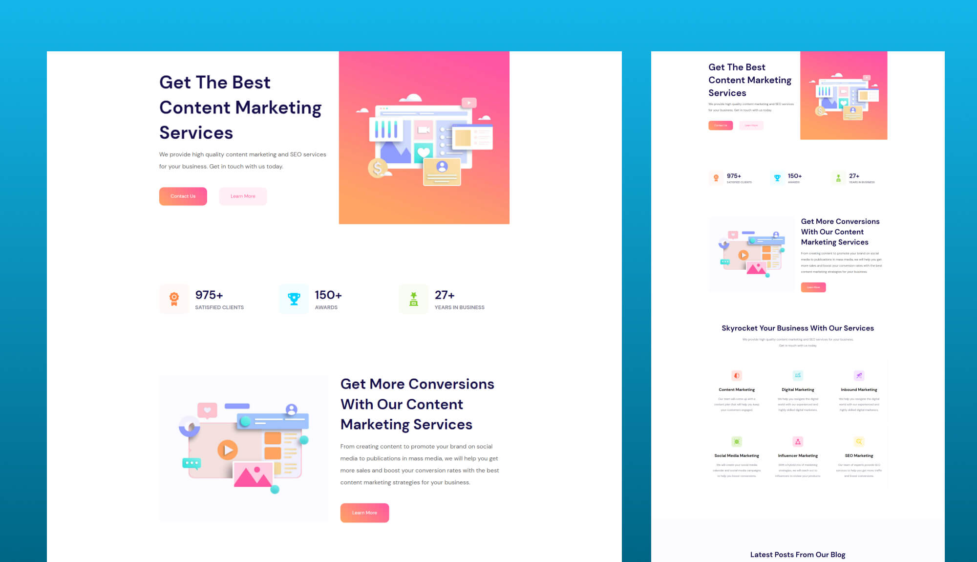 Content Hub - Gutenberg Content Marketing Agency Template Home Page ...