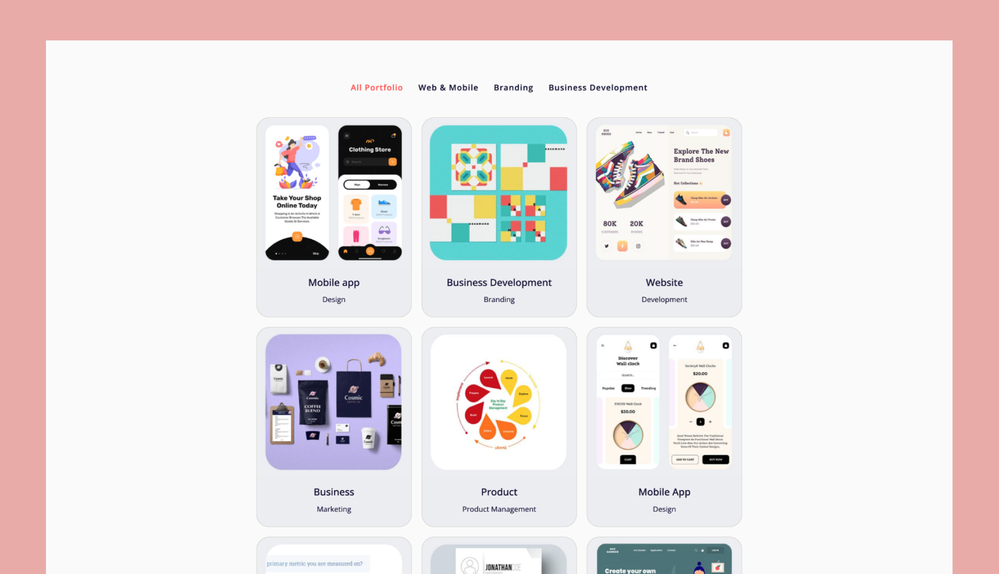 Technophile - Tech Freelancer Portfolio Website Portfolio Section ...