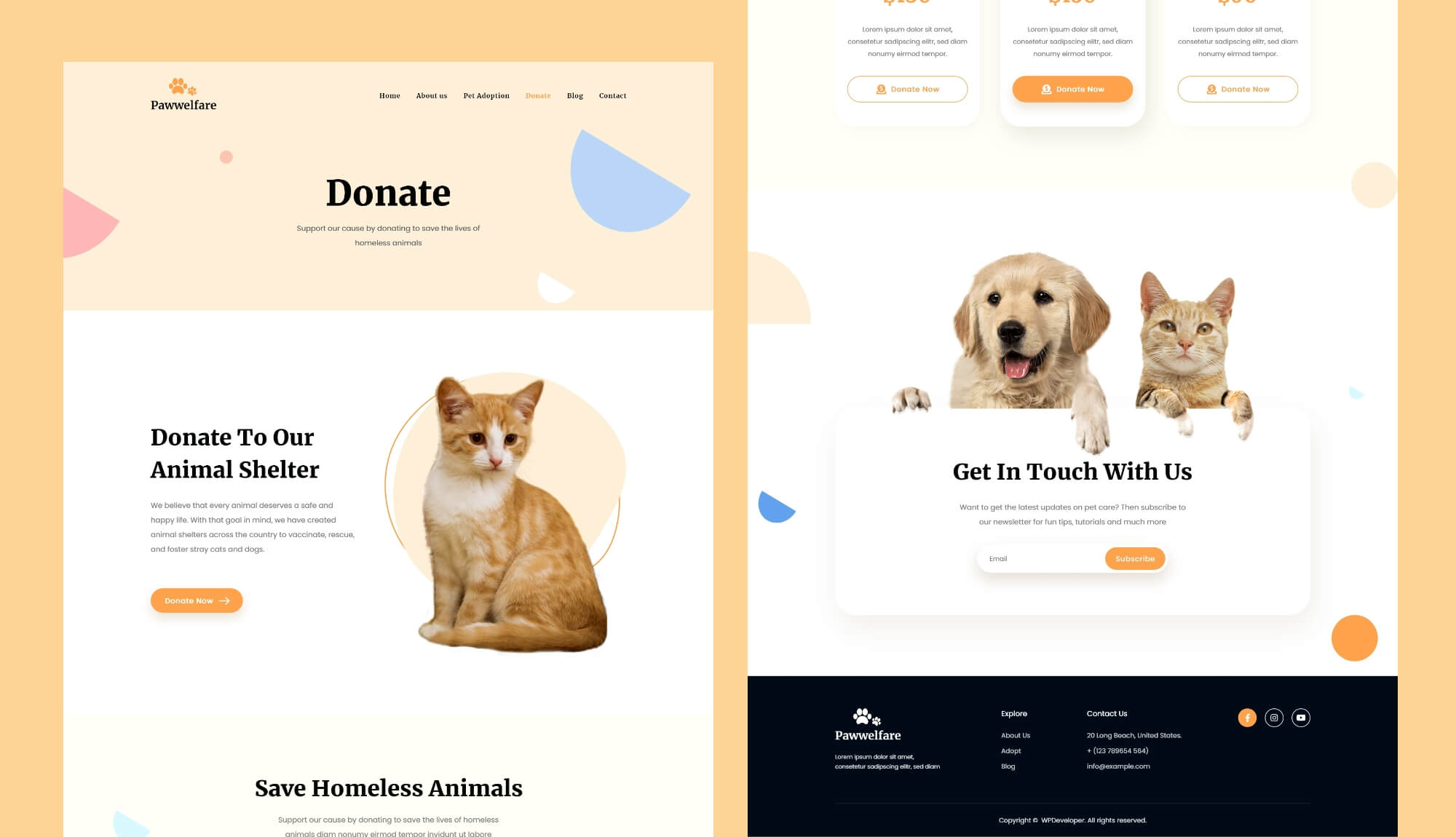 Pawwelfare Animal Welfare Website Template For Elementor | Templately ...