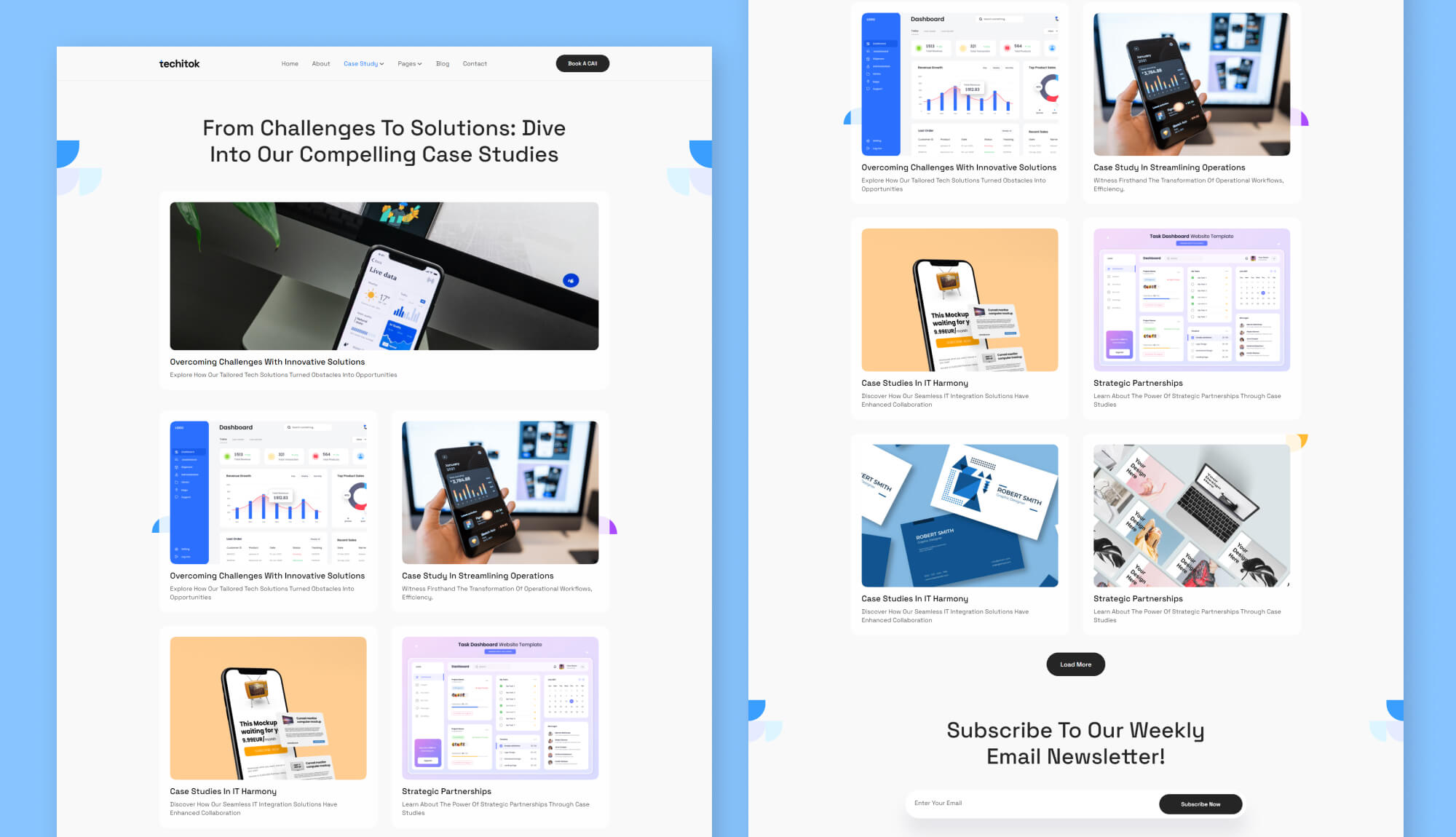 techitok - IT Solution & Business Website Template For Gutenberg Case ...