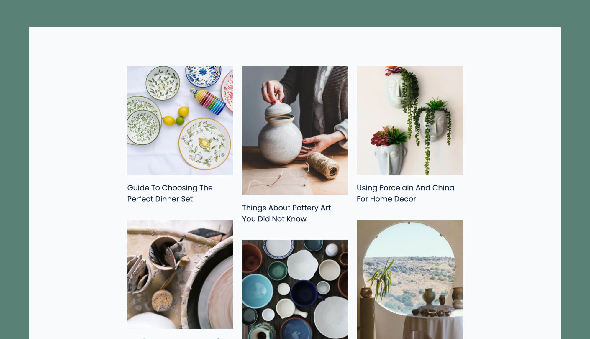 EleCeramics - Ceramic Website Template Blog Section | Templately