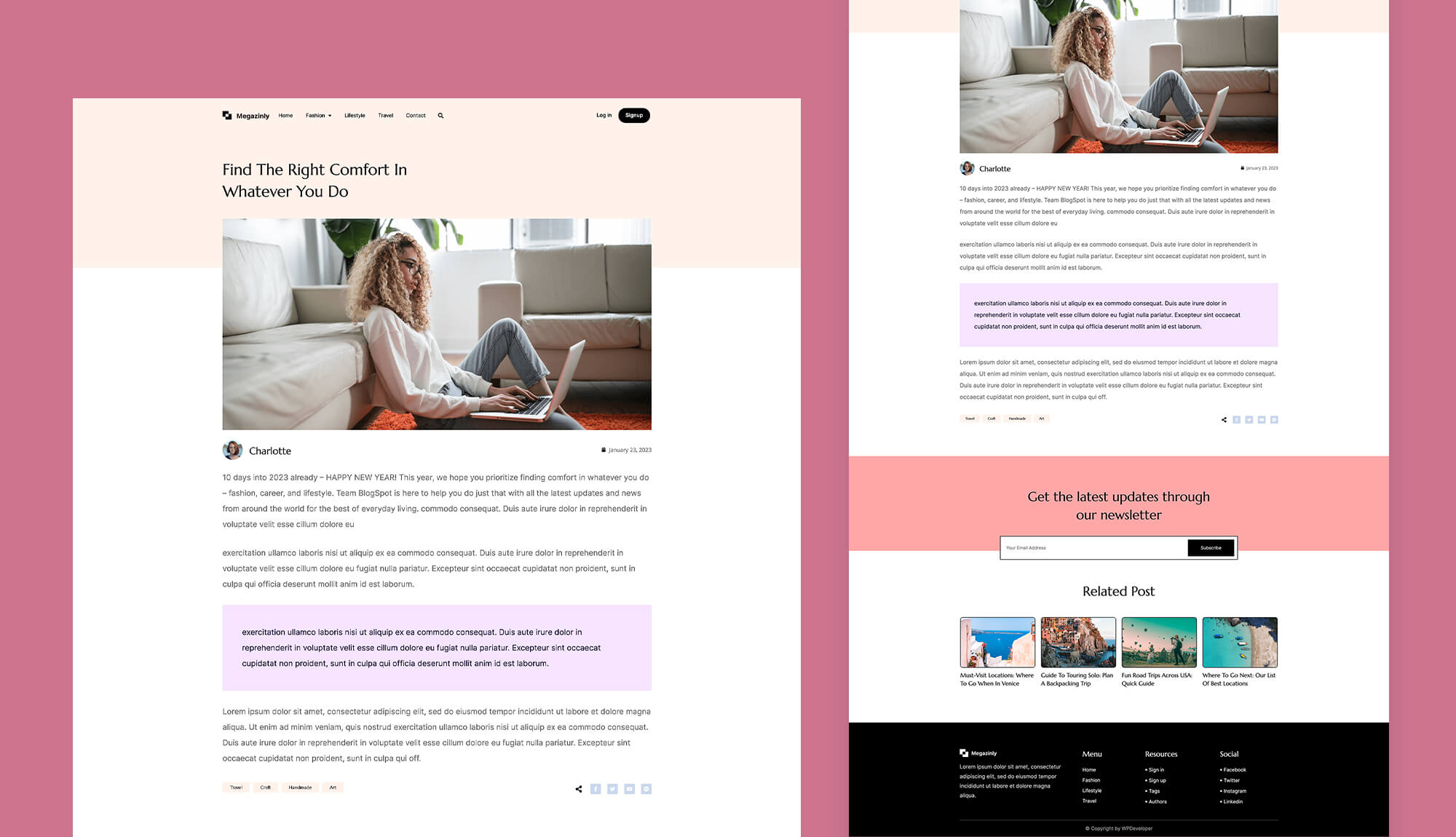 Magazinely - Fashion & Lifestyle Blogging Website Blog Details Page ...