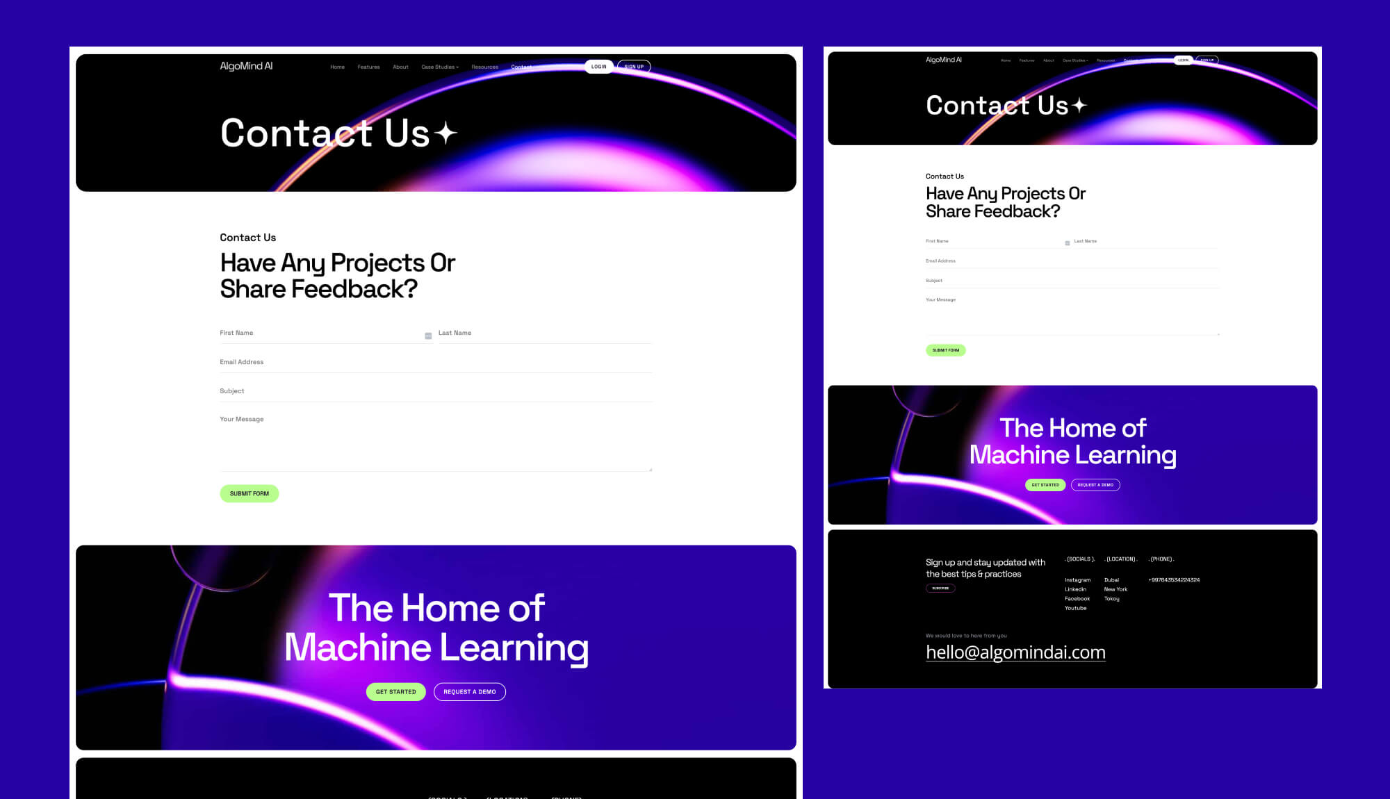 AlgoMind AI - Data Science & Machine Learning Template For Elementor ...