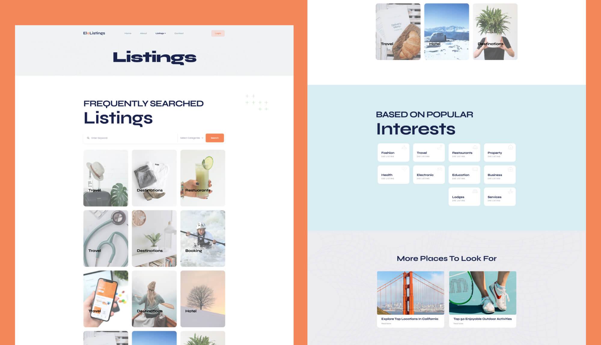 EleListings - Yellowbook/Directory Website Template For Elementor ...