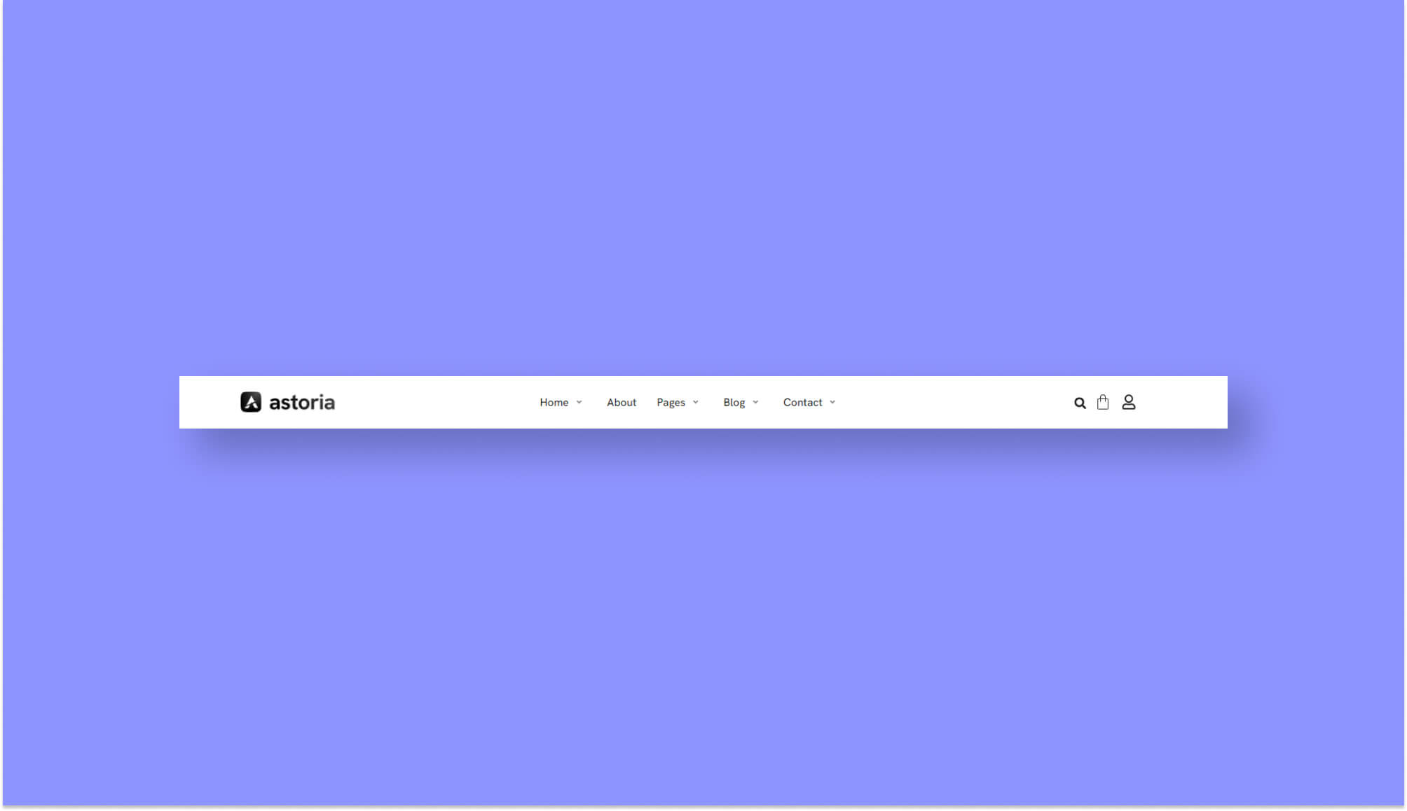 Astoria - Multipurpose Website Template for Elementor Header Section ...