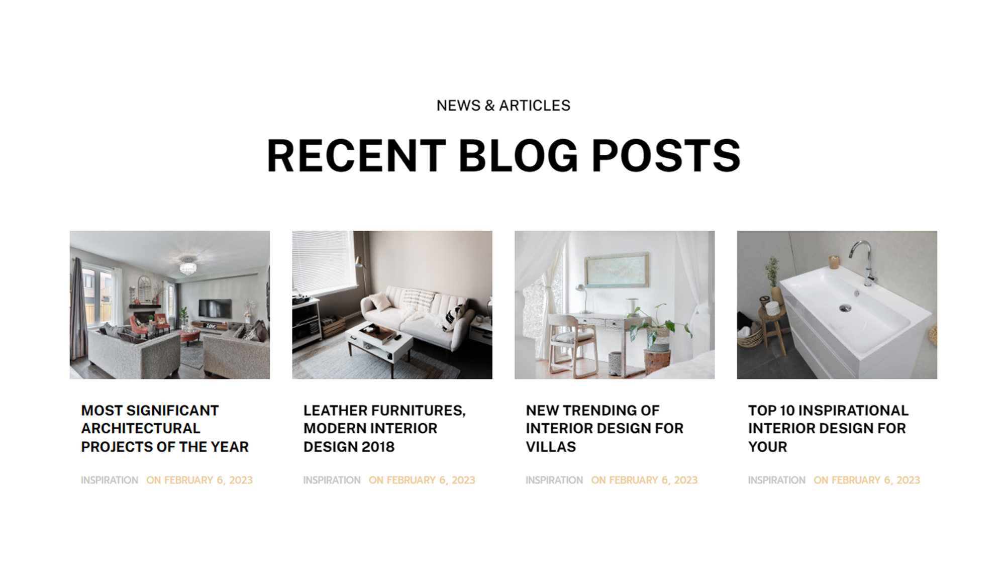 InnerSide - Interior Design Website Template For Gutenberg Blog Section ...