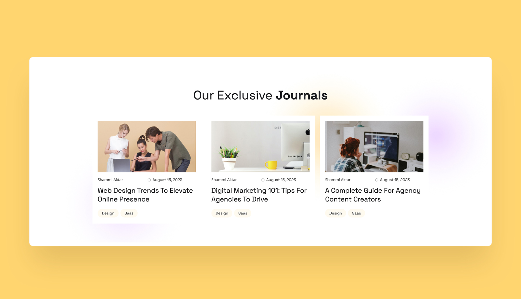 MultiGency - Multipurpose Website Template For Elementor Blog Section | Templately