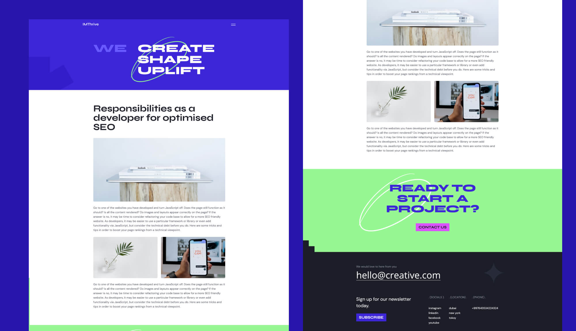 IMThrive - Creative Website Template Pack For Elementor Single Post ...