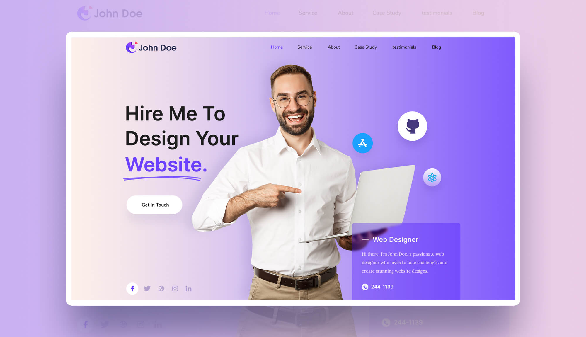 John Doe - CV/Resume Website Template | Templately
