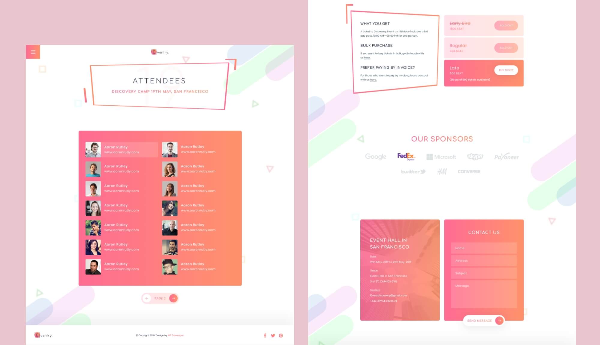 EventGree Event Template Attendees Lite | Templately