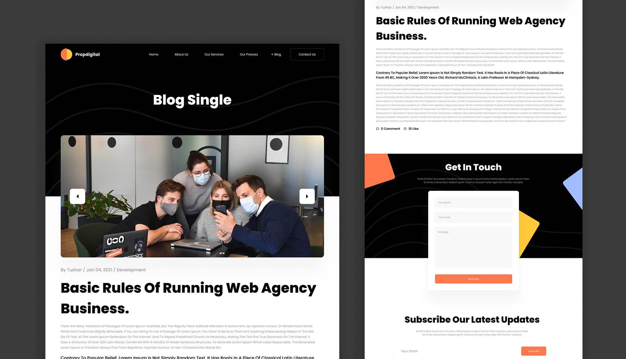 PropDigital - Web Development Agency Template | Templately
