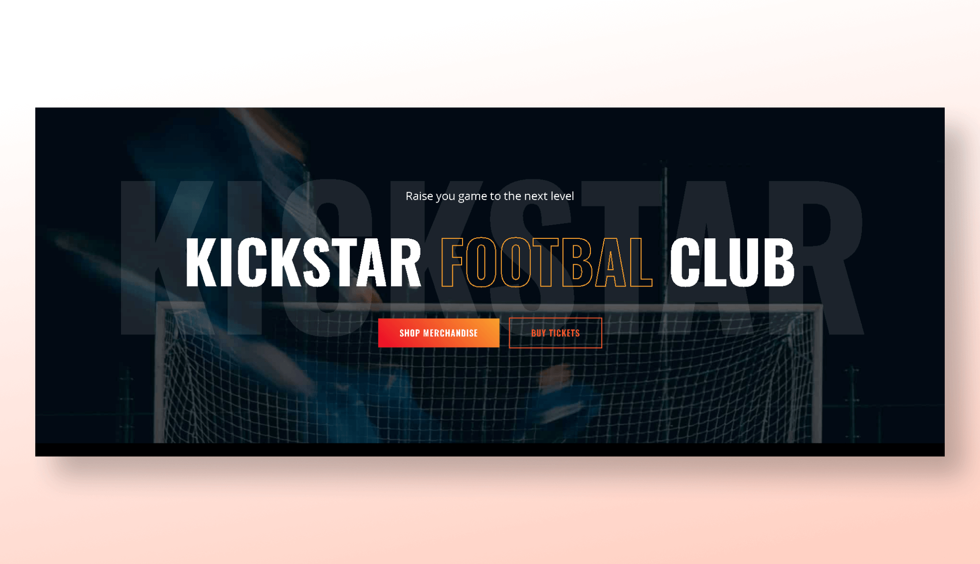 Kickstar - Sports Club Template For Gutenberg Hero Section | Templately