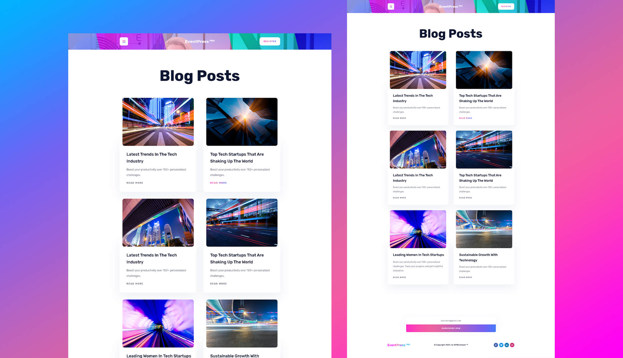 EventPress Pro - Conference Website Template | Templately