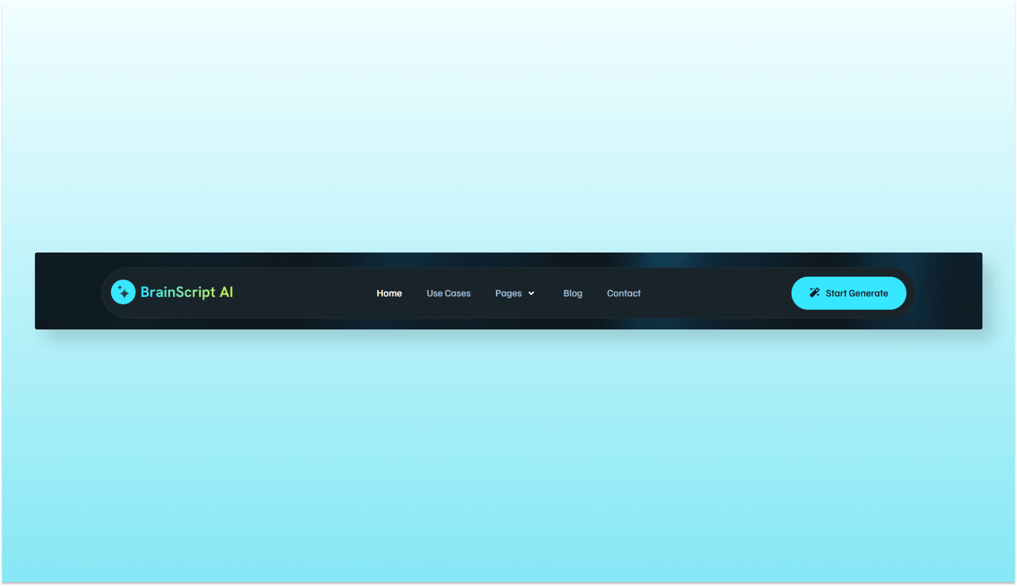 BrainScript AI – Multipurpose AI SaaS Website Template Header | Templately