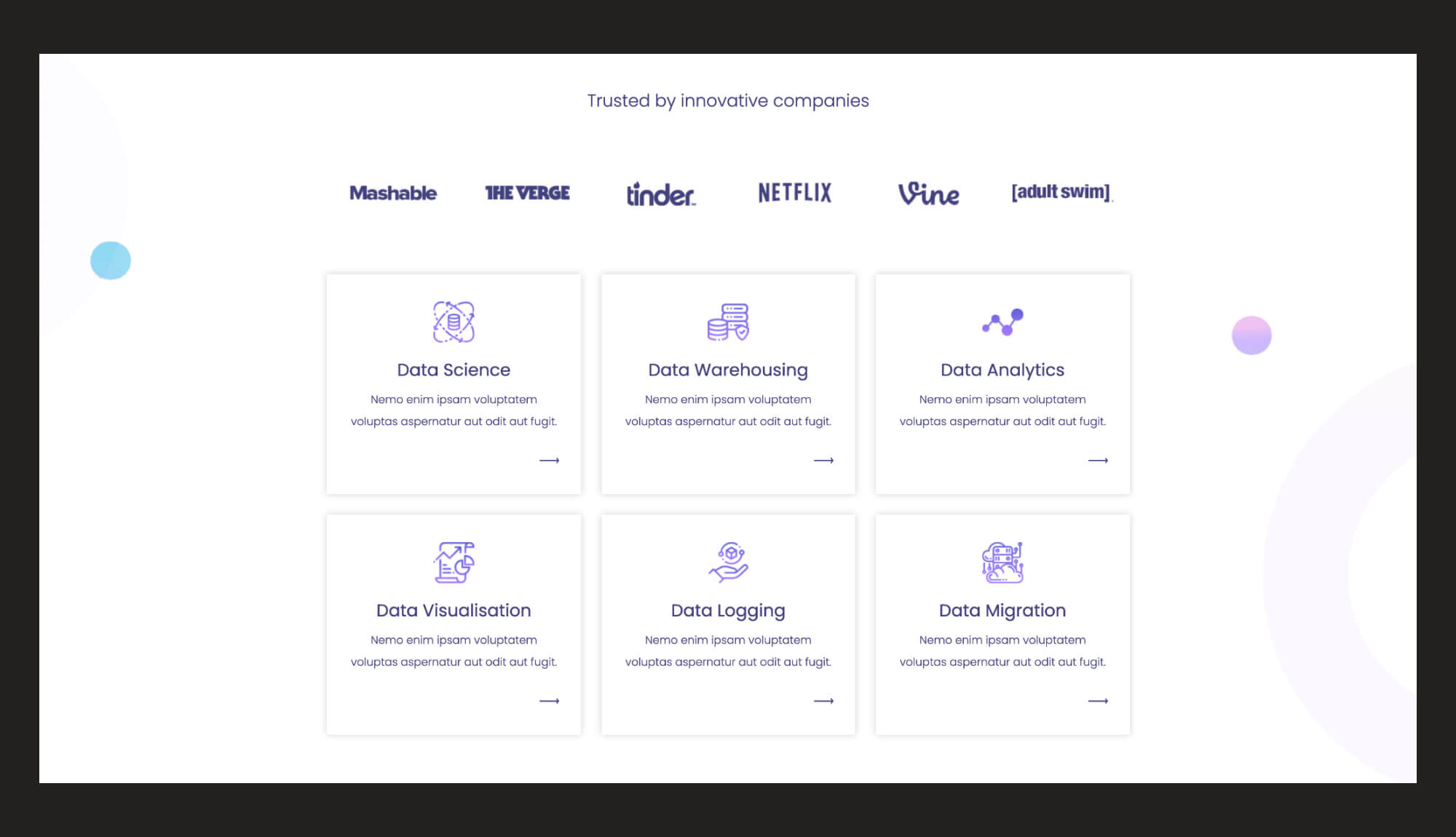 Dlab - Digital Agency Website Template For Gutenberg Services Section | Templately
