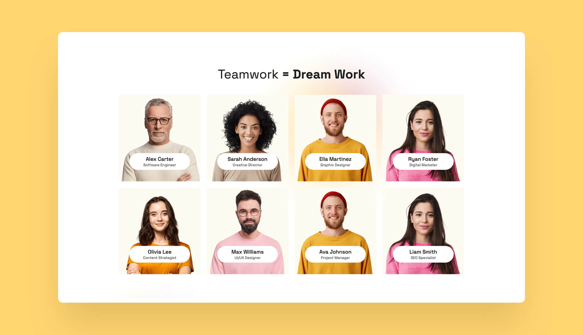 MultiGency Achievement Section For Gutenberg Team Section | Templately