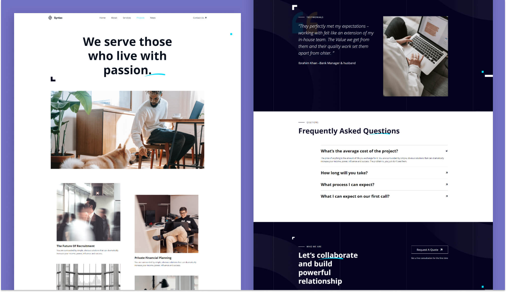 Syntax Projects Page For Gutenberg Projects Page | Templately