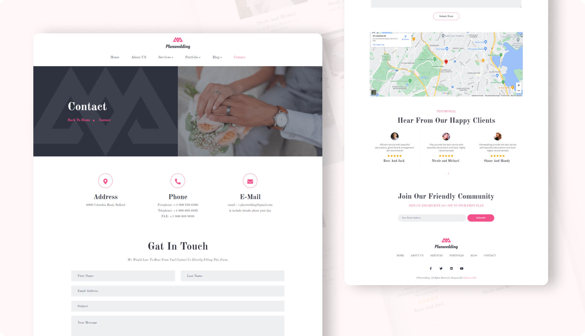 Planwedding - Wedding Planner Website Template | Templately