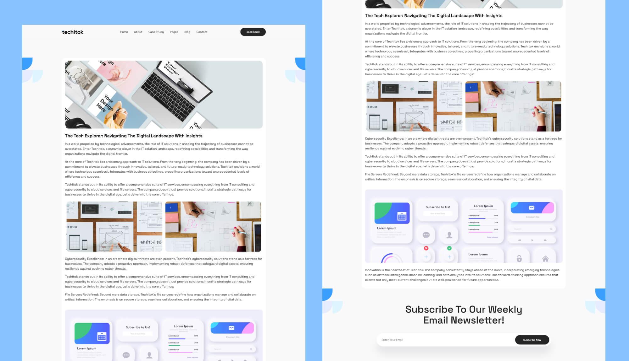 techitok - IT Solution & Business Website Template For Elementor Case ...