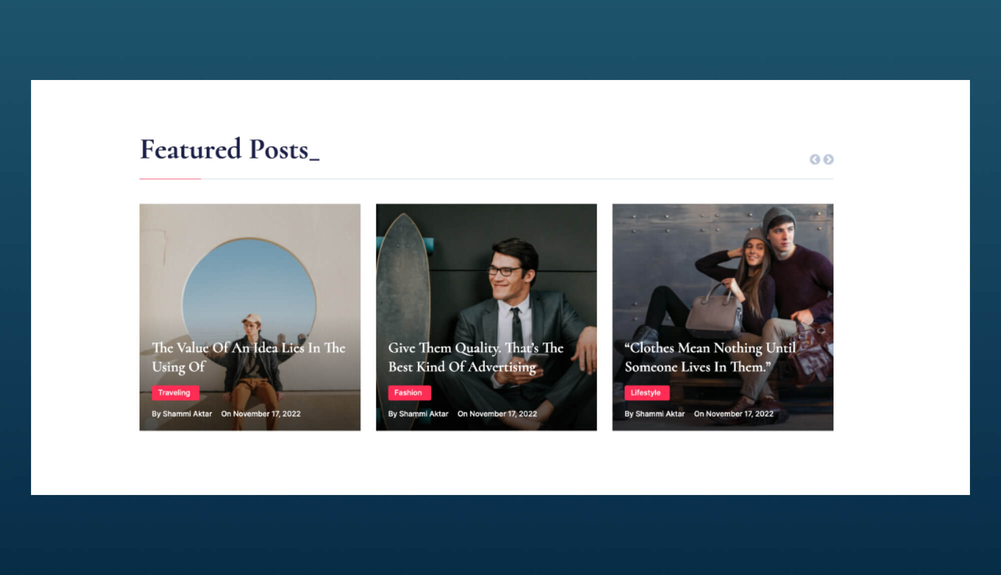 Dailyglam Magazine Template Pack For Elementor Featured Posts Section