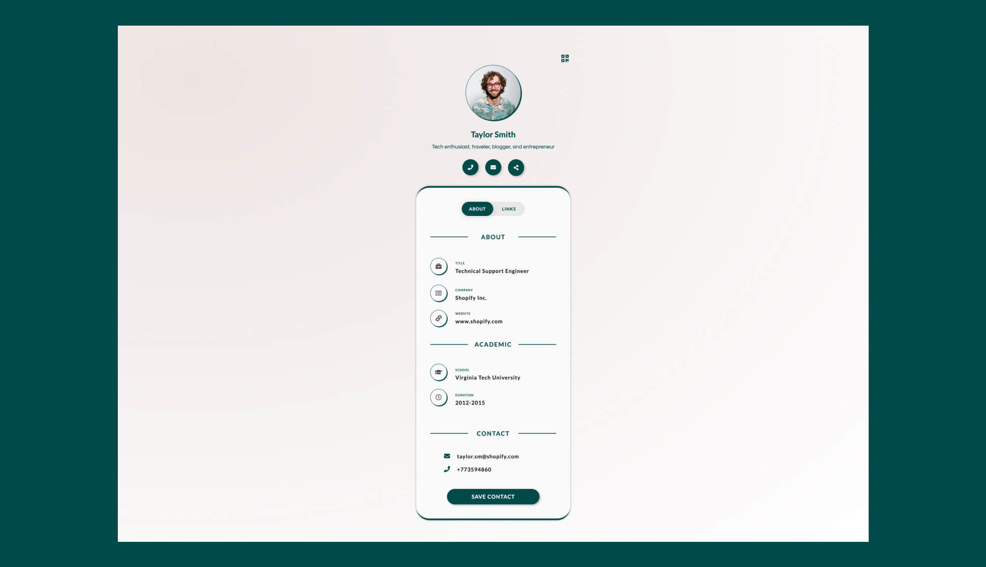 Profily - Personal Portfolio Template For Elementor Landing Page ...