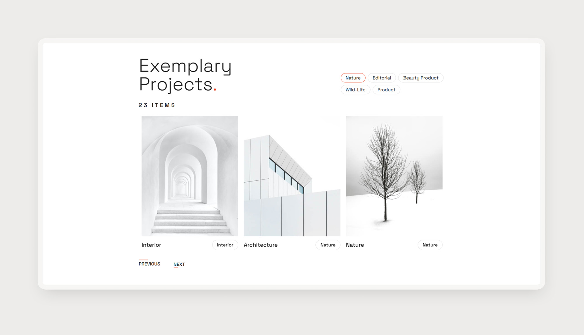 LensLy - Photography Template For Gutenberg Filterable Projects Section ...
