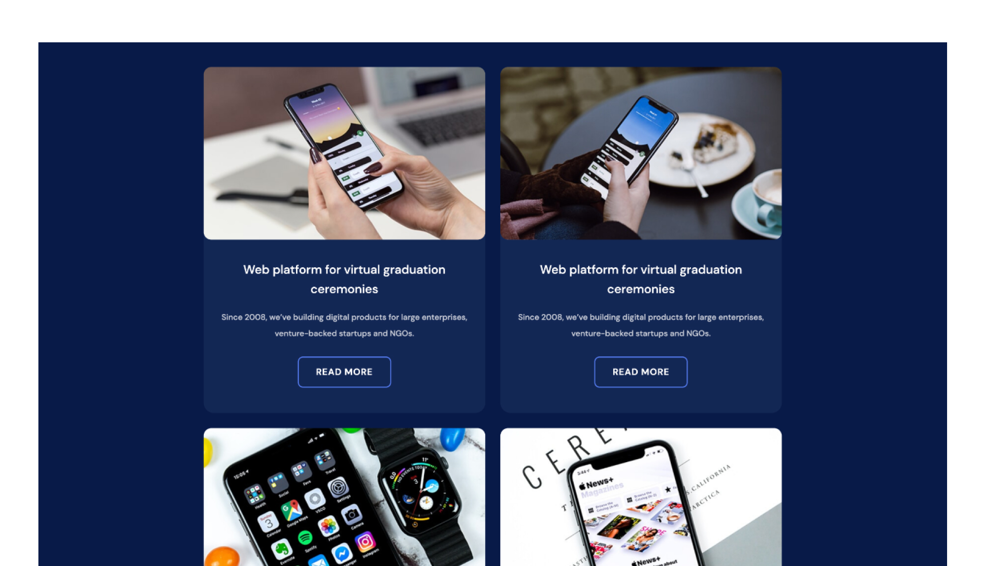 Devixa - Web Development Agency Template Projects Section | Templately
