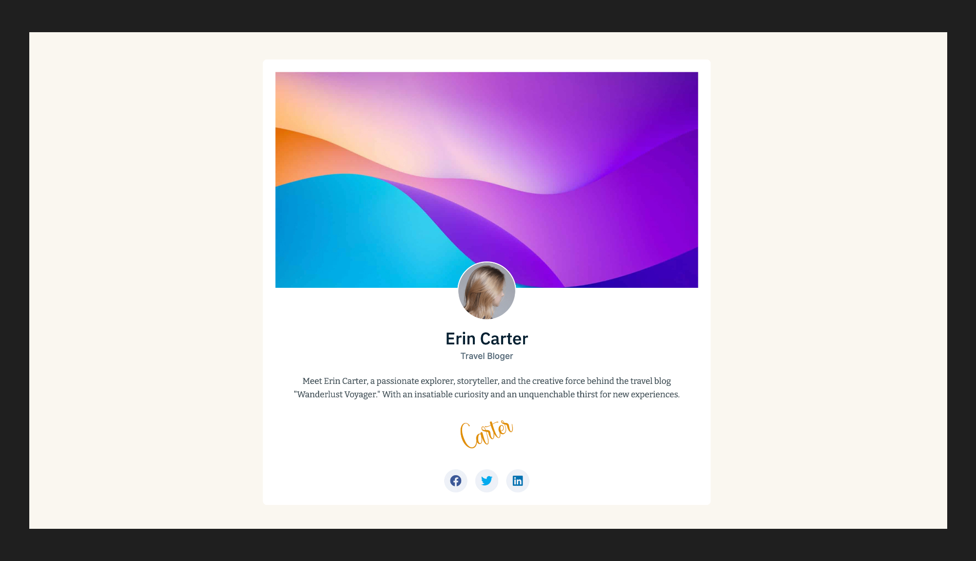 BloggerZen - Blogging Website Template For Elementor Author Card ...