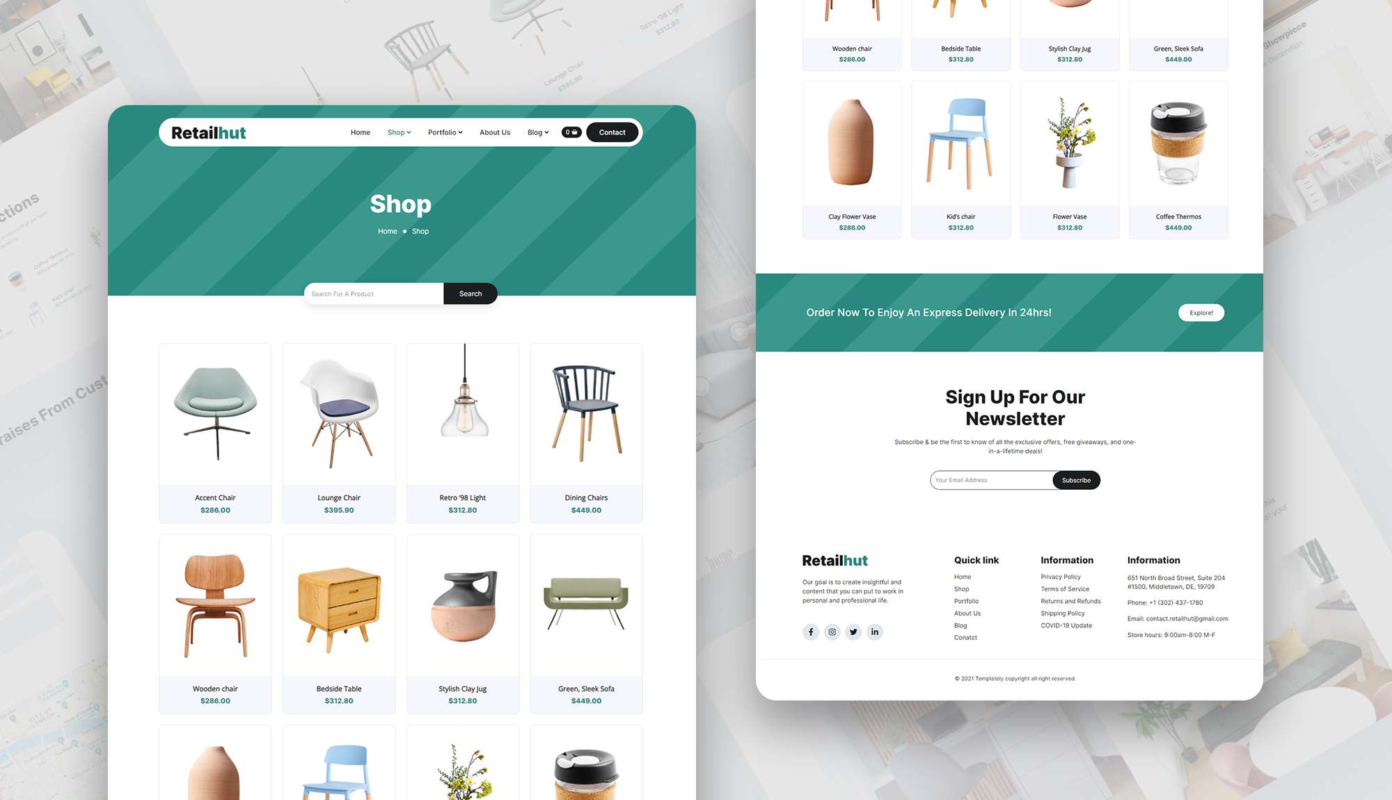 RetailHut - Template For Retail Store Websites Shop Page | Templately