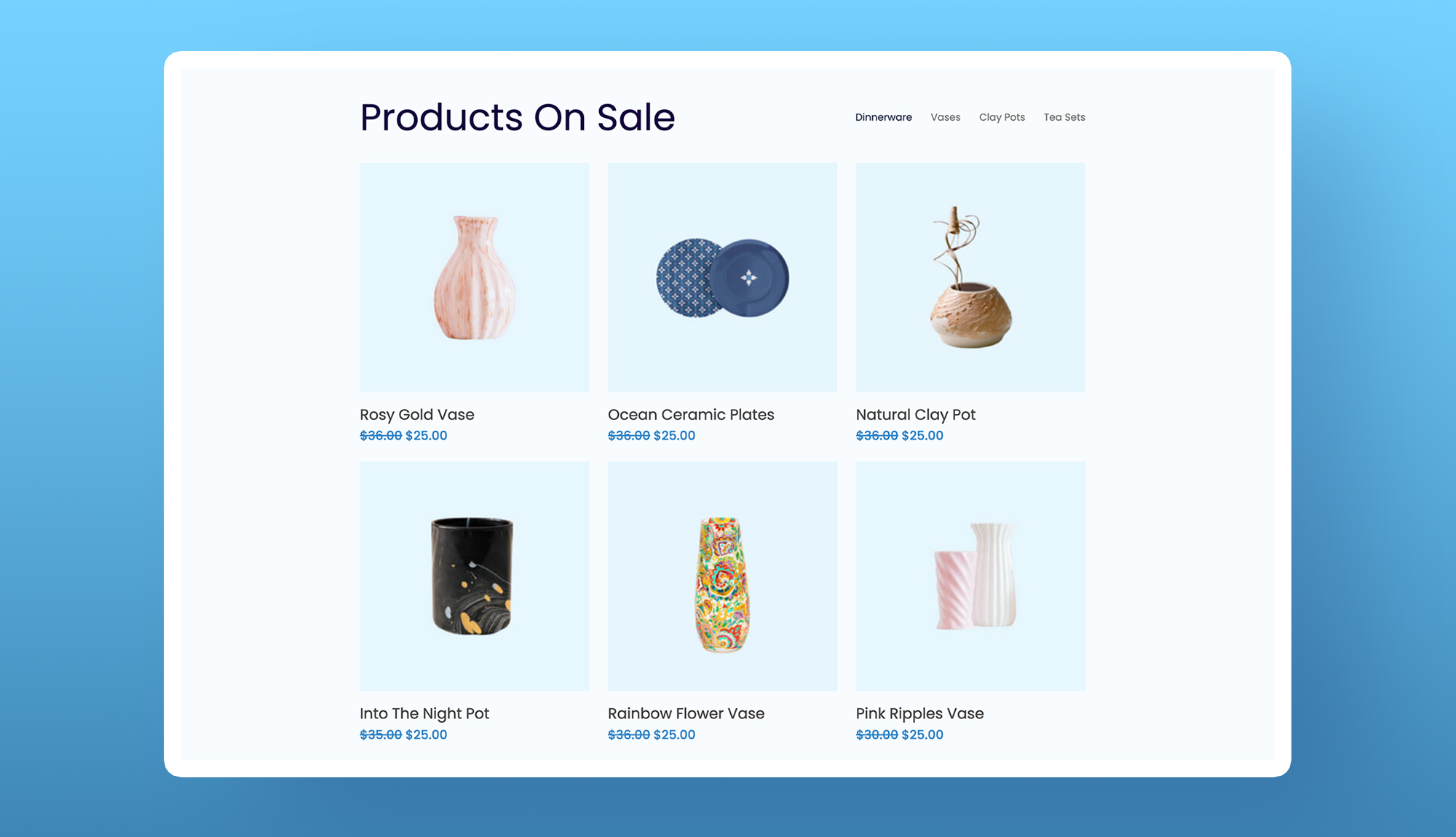 EleCeramics - Ceramic Website Template For Gutenberg Product Filter ...
