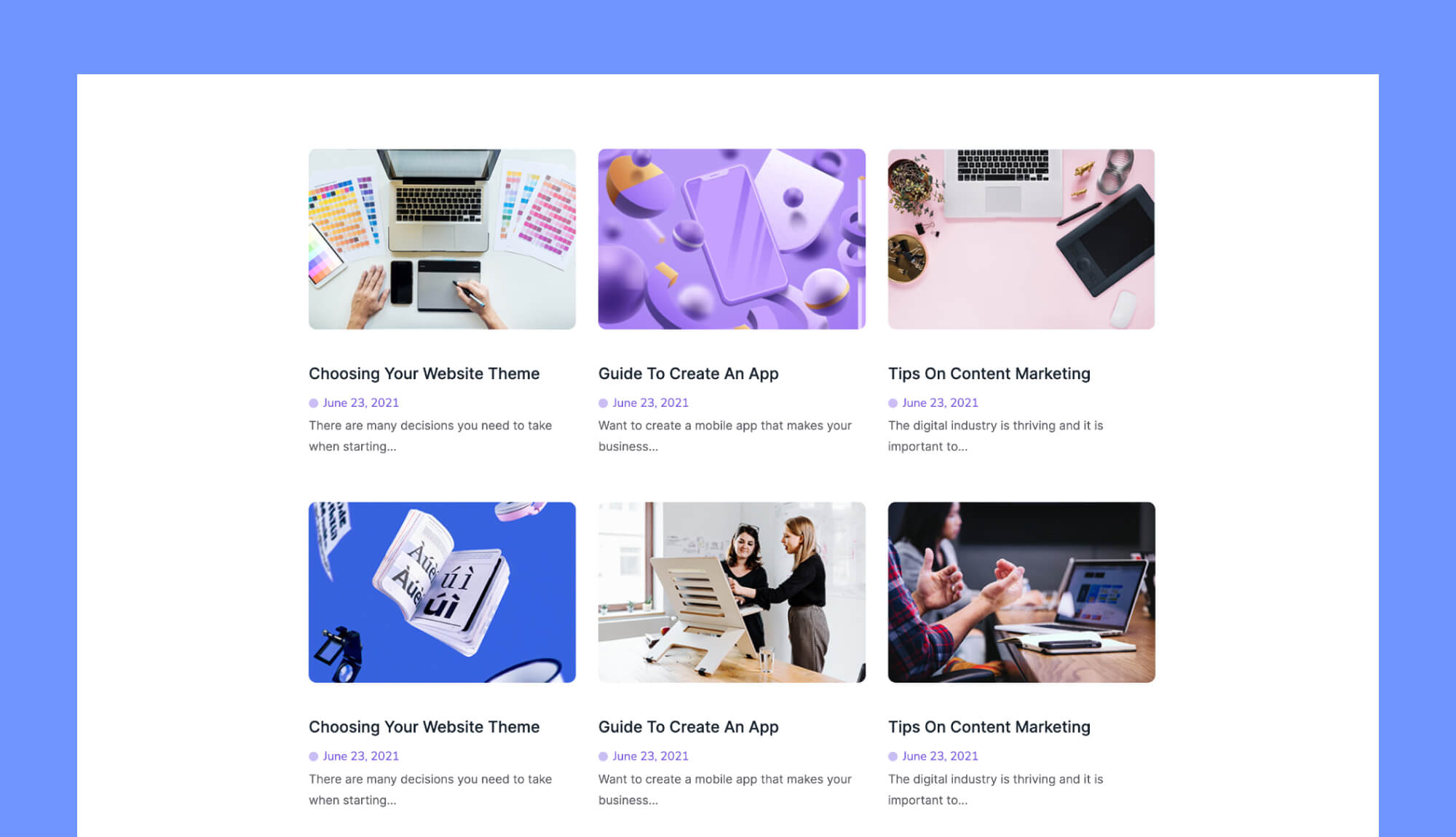 TechPort - Digital Startup Website Template Blog Section | Templately