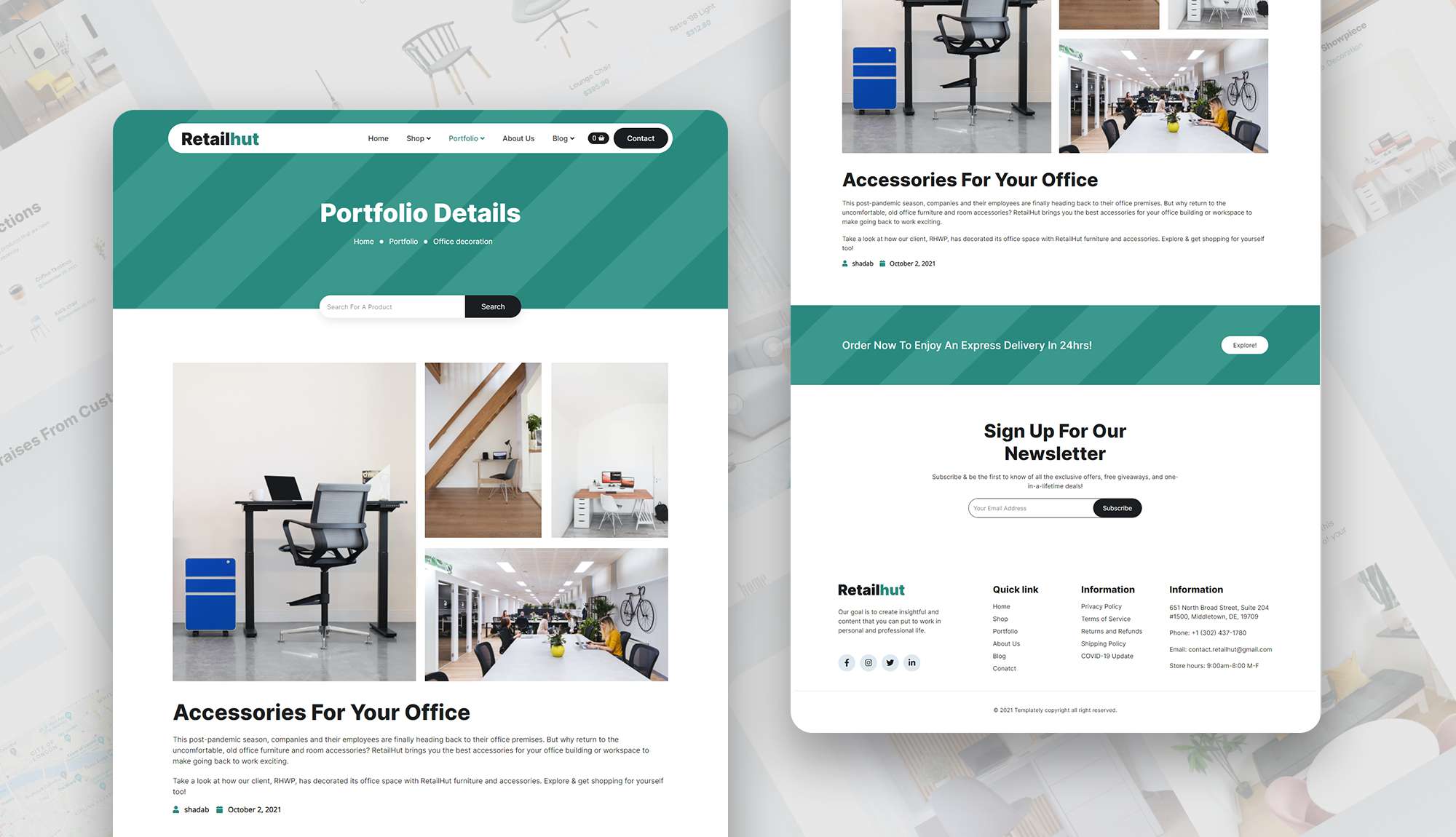 RetailHut - Template For Retail Store Websites Portfolio Details Page ...