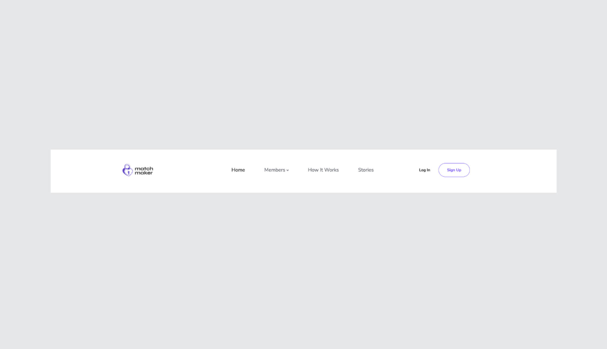 MatchMaker - Dating Website Template For Elementor Header | Templately