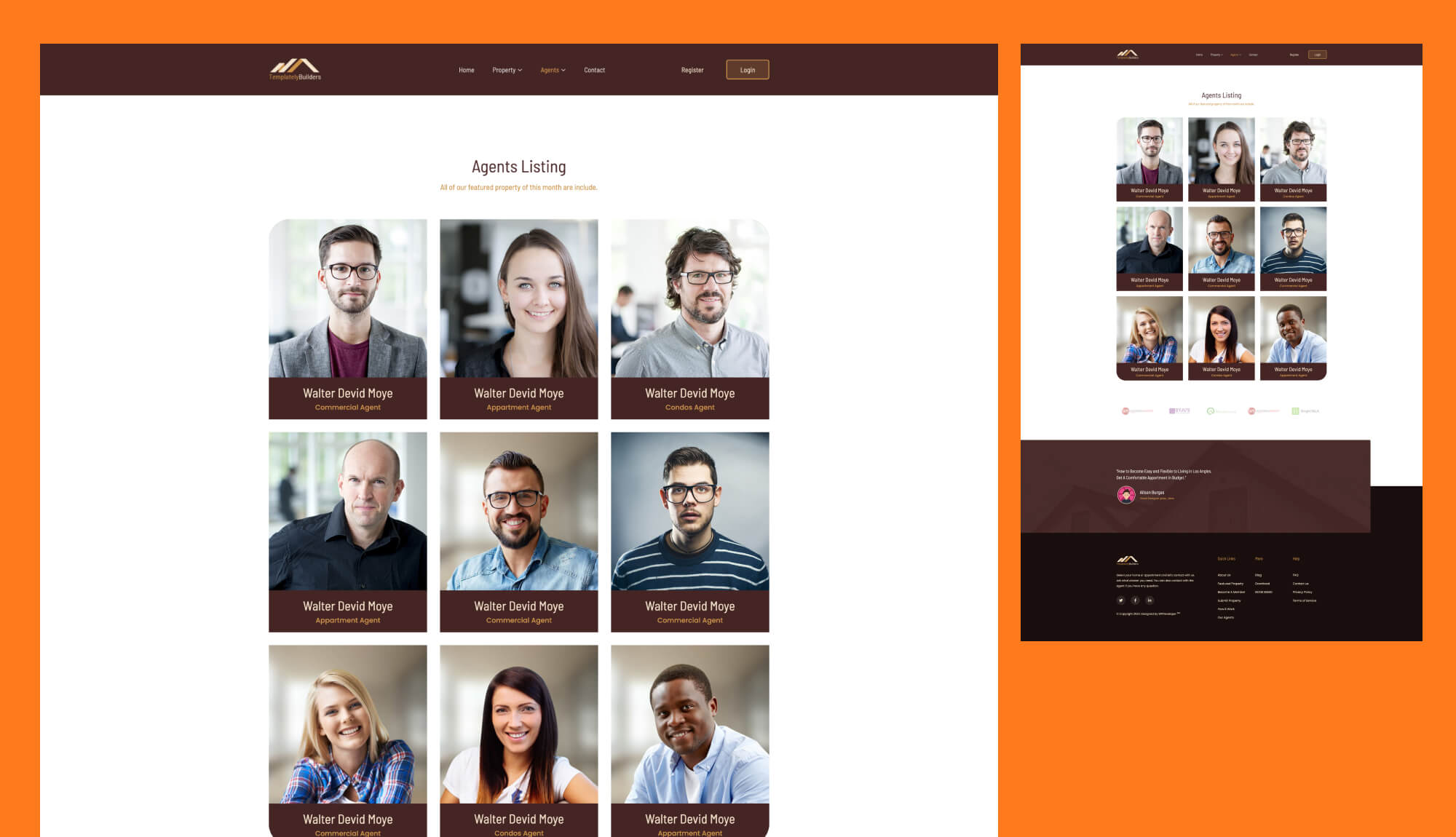 TemplatelyBuilders - Real Estate Website For Gutenberg Agent Page ...