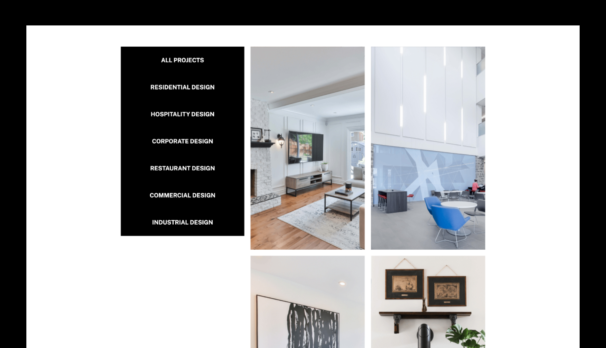 InnerSide - Interior Design Website Template Projects Section | Templately