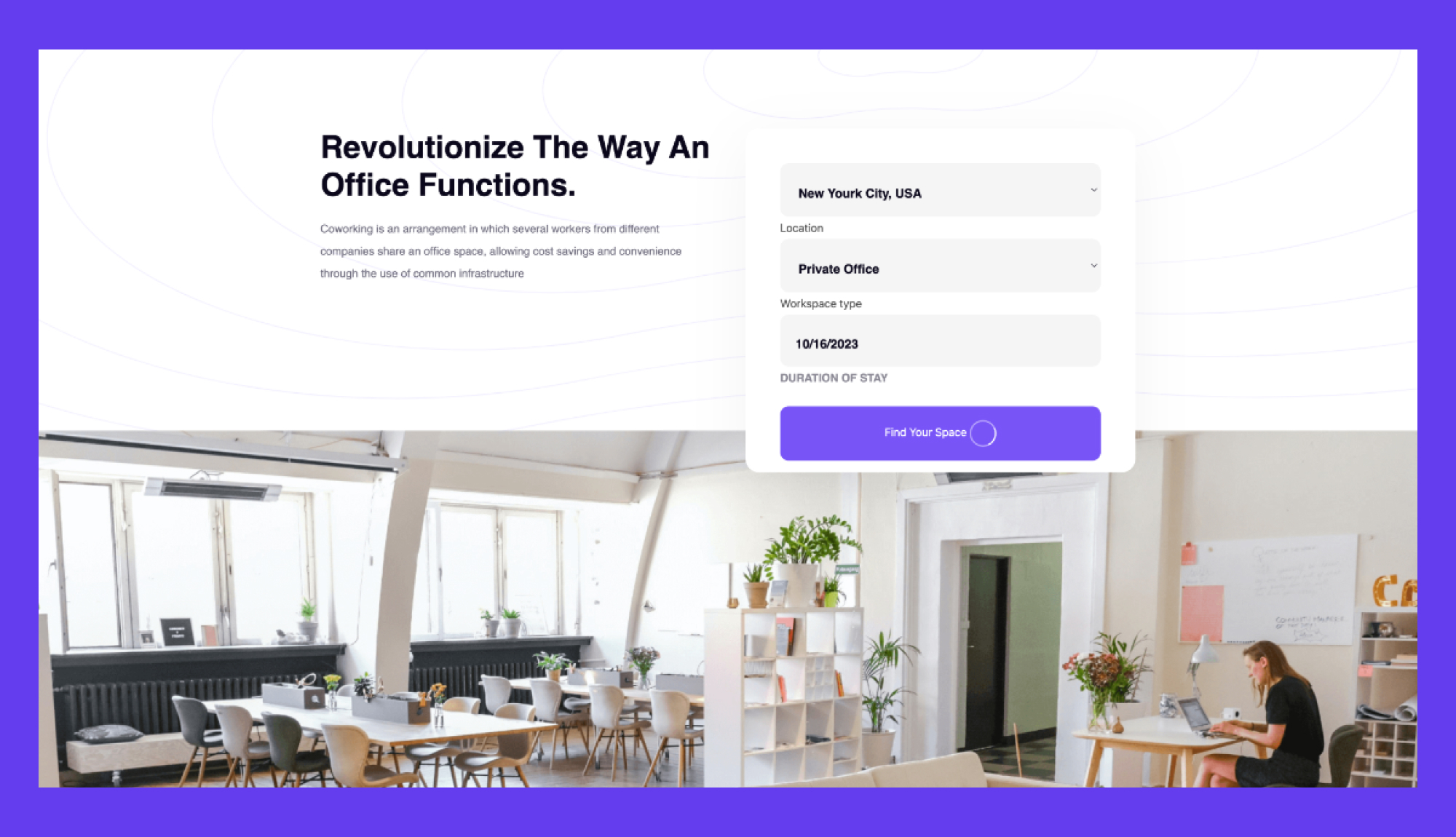 Space Hub - Coworking Space Website Template For Gutenberg Hero Section ...
