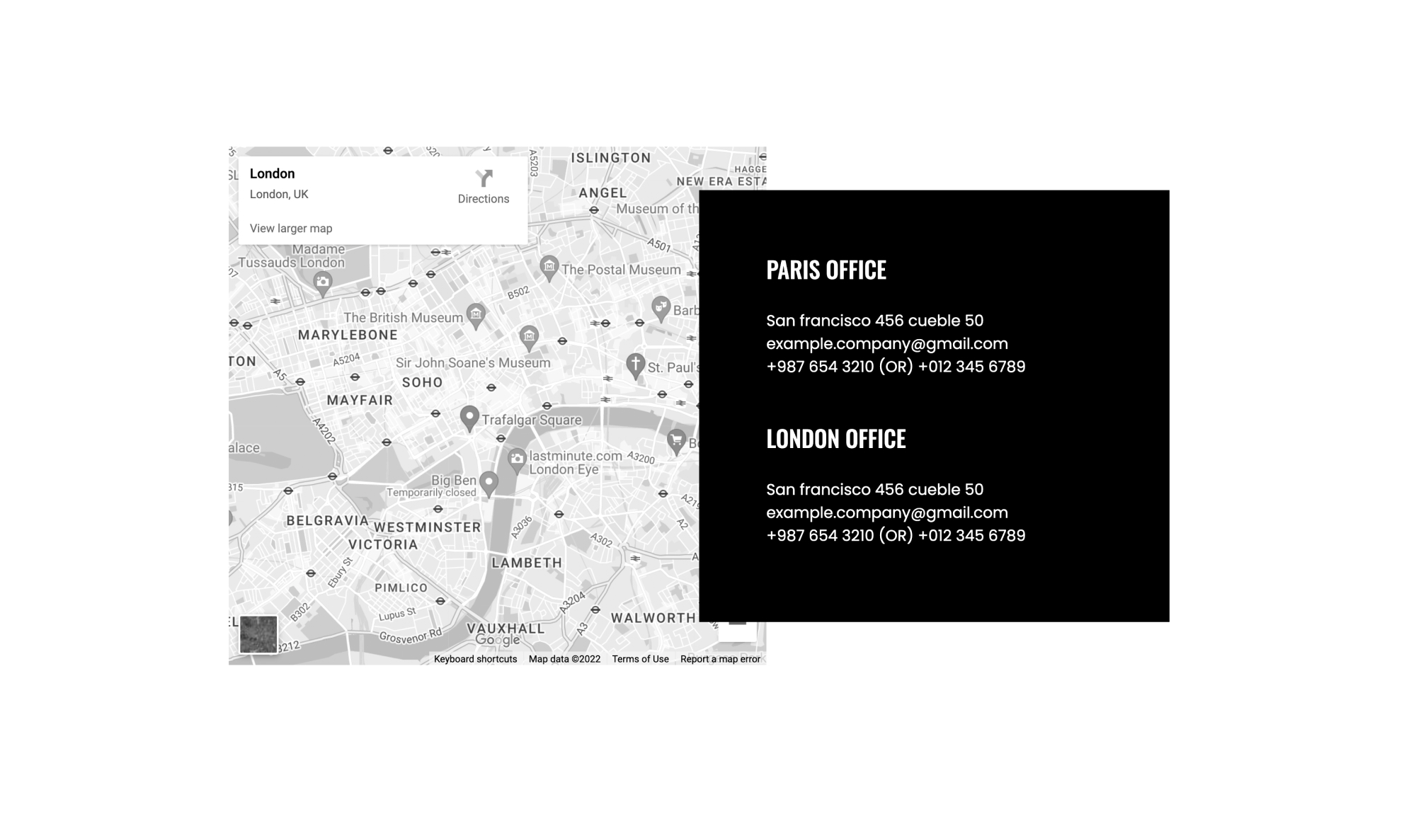 Fashion and Modeling Map Section | Templately