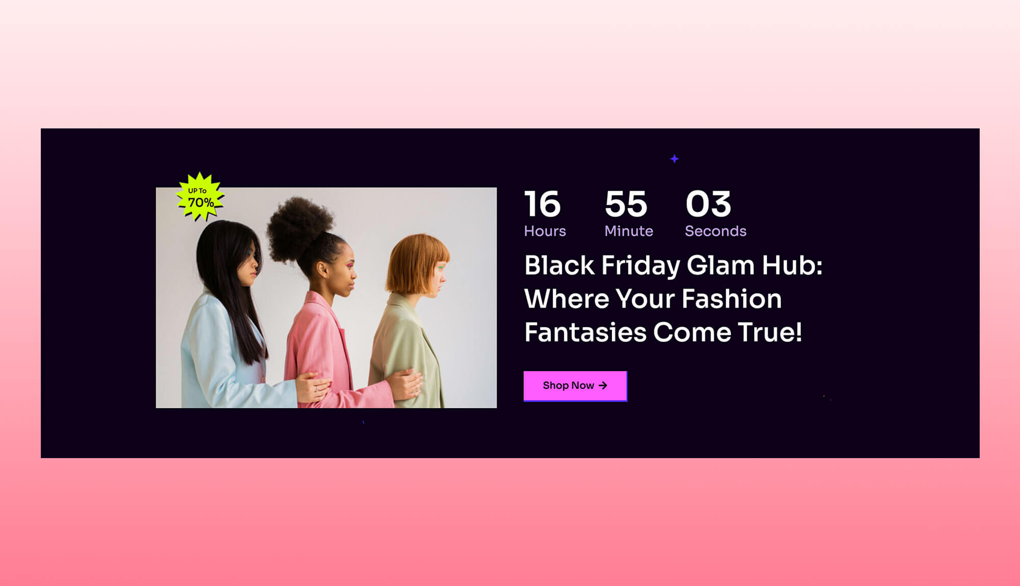 BlackMania- Black Friday & Cyber Monday Template Countdown Section | Templately