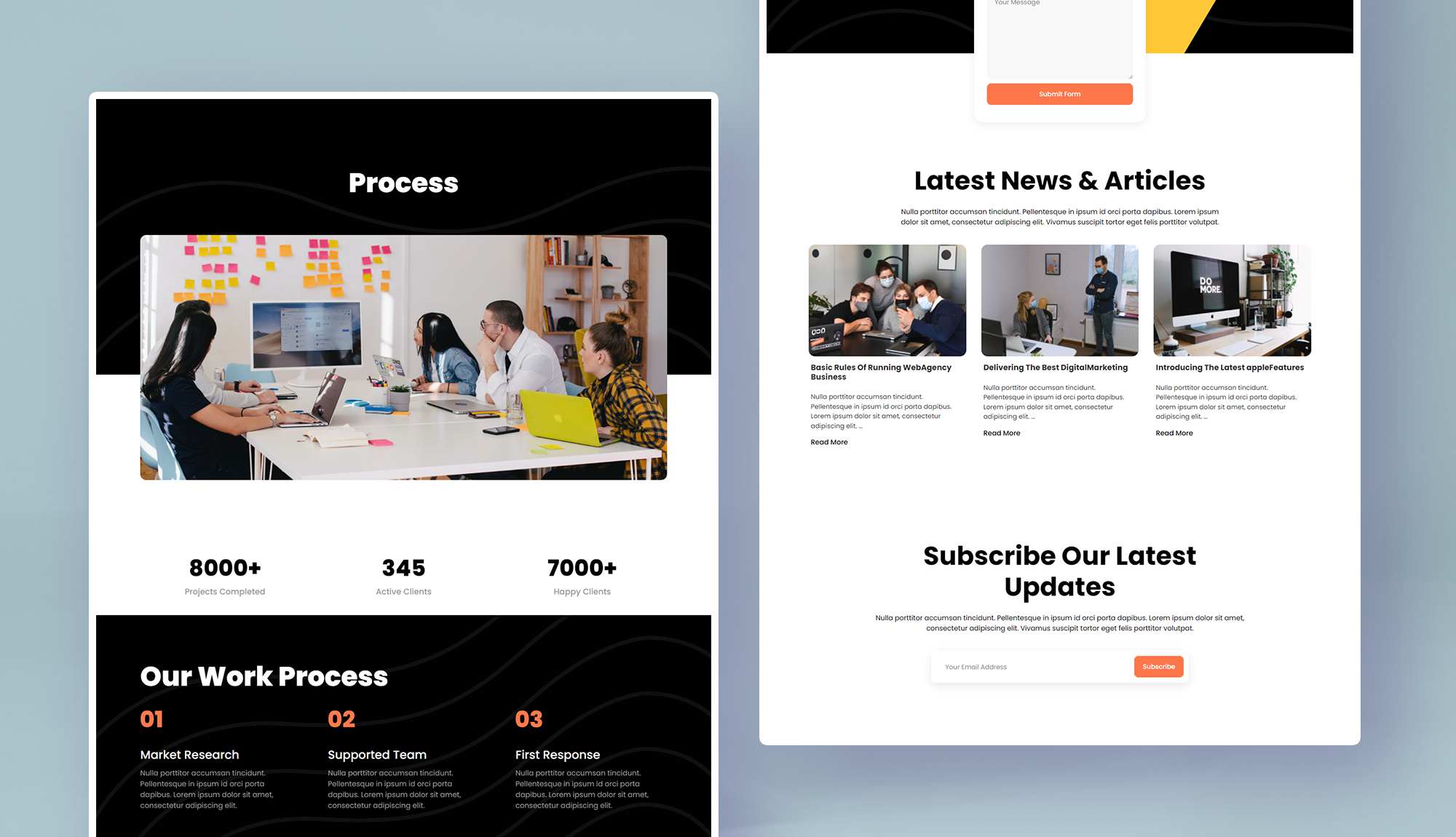 PropDigital - Web Development Agency Template For Gutenberg Process Page | Templately