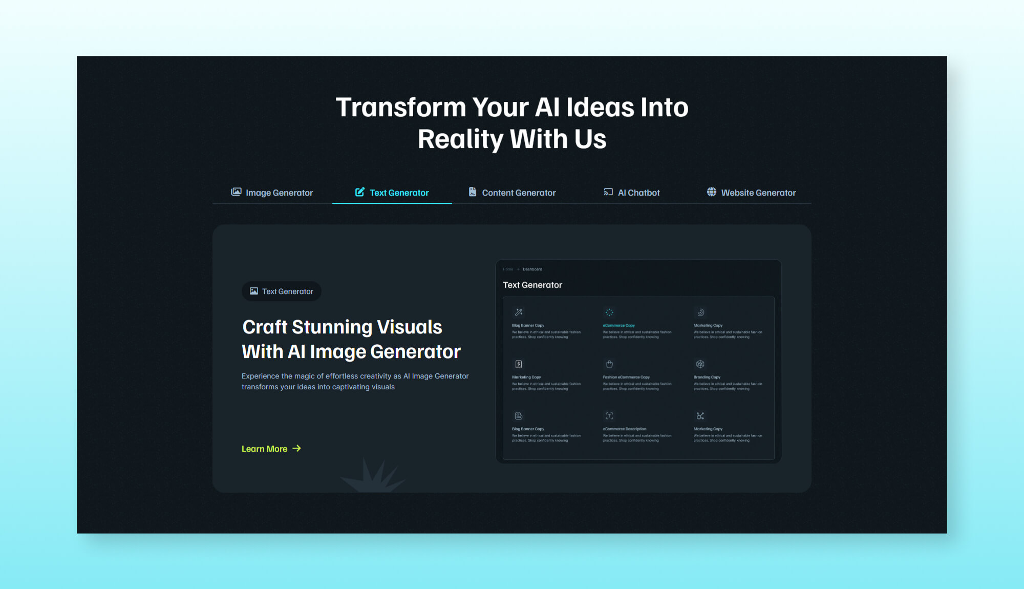 BrainScript AI – Multipurpose AI SaaS Gutenberg Website Template Service Section | Templately