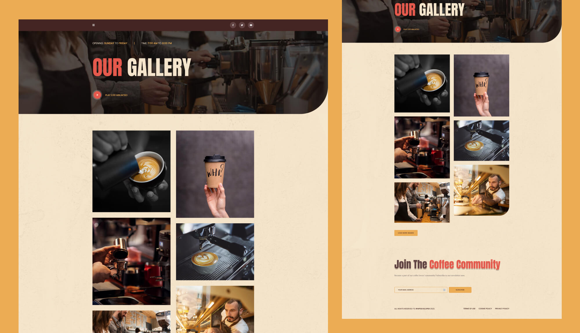 Coffee Express - Coffee Shop Template For Gutenberg Gallery Page ...