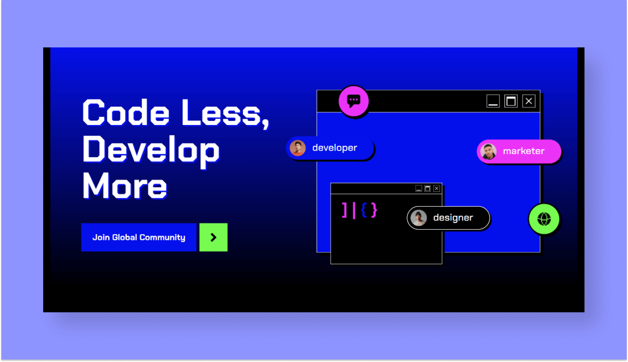 NooCodeHub - No Code Community Website Template Hero Section | Templately