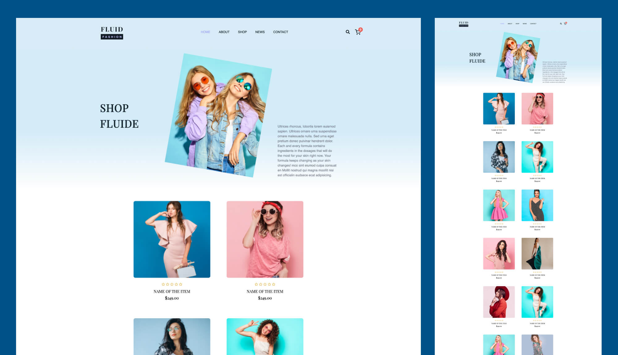 Fluid Fashion - WooCommerce Clothing Store Template For Gutenberg Shop ...