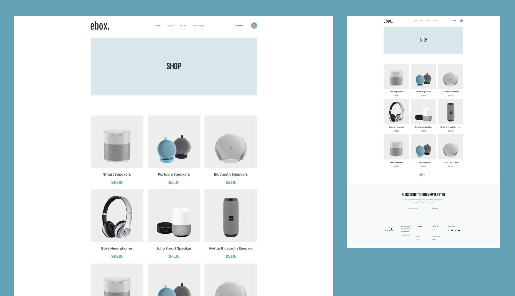 Ebox - Gutenberg WooCommerce Template For Electronic Store Shop Page ...