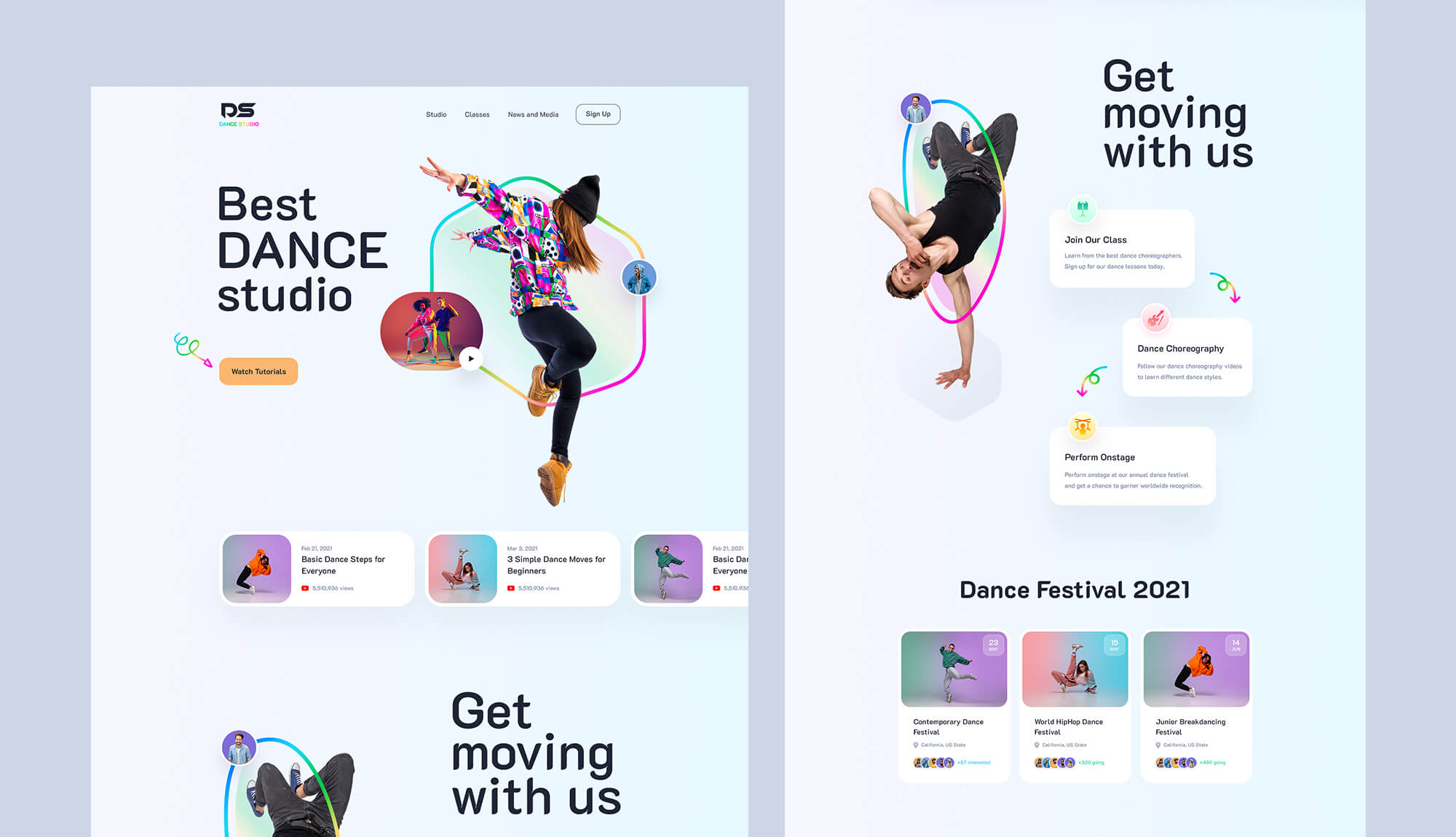 Dance Studio - Personal Dancer Website | Templately