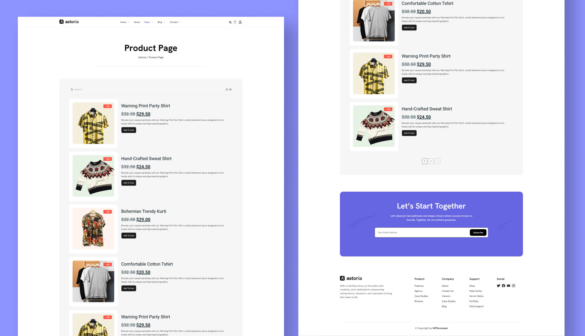 Astoria - Multipurpose Website Template for Elementor Product List Page ...