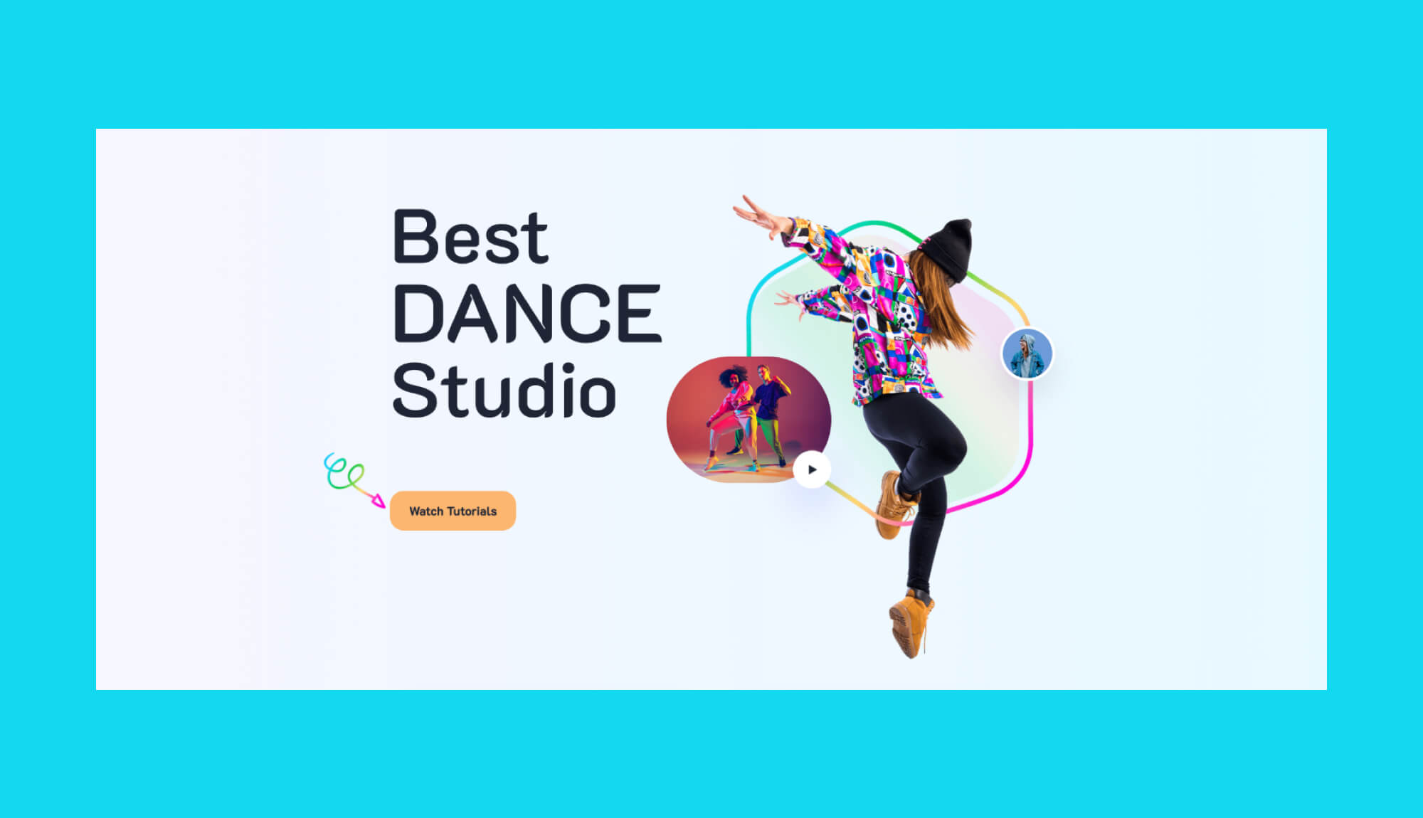 Dance Studio - Personal Dance Website Gutenberg Template Banner Section ...