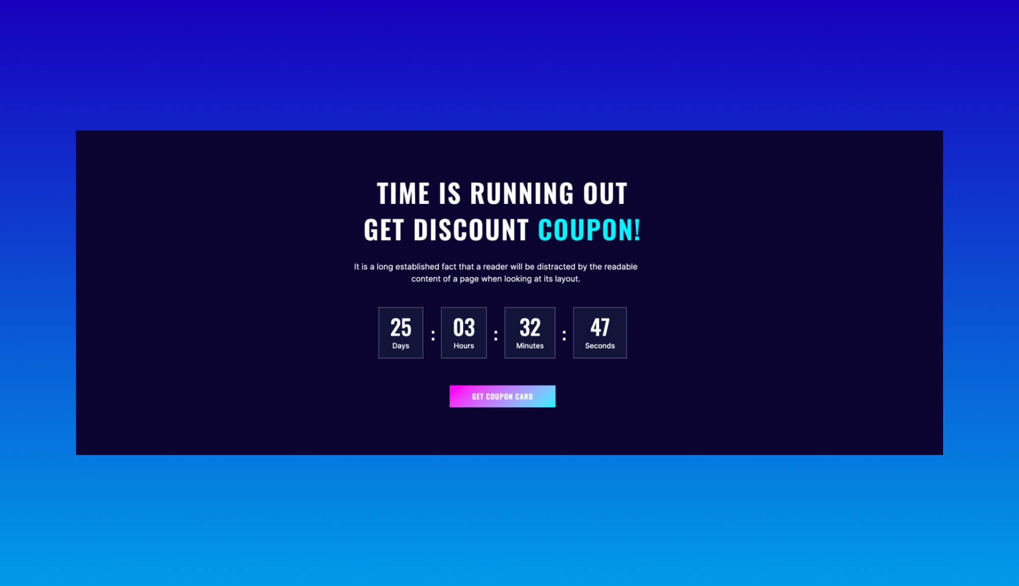 CyberSell - Cyber Monday Website Template For Gutenberg Countdown Section | Templately