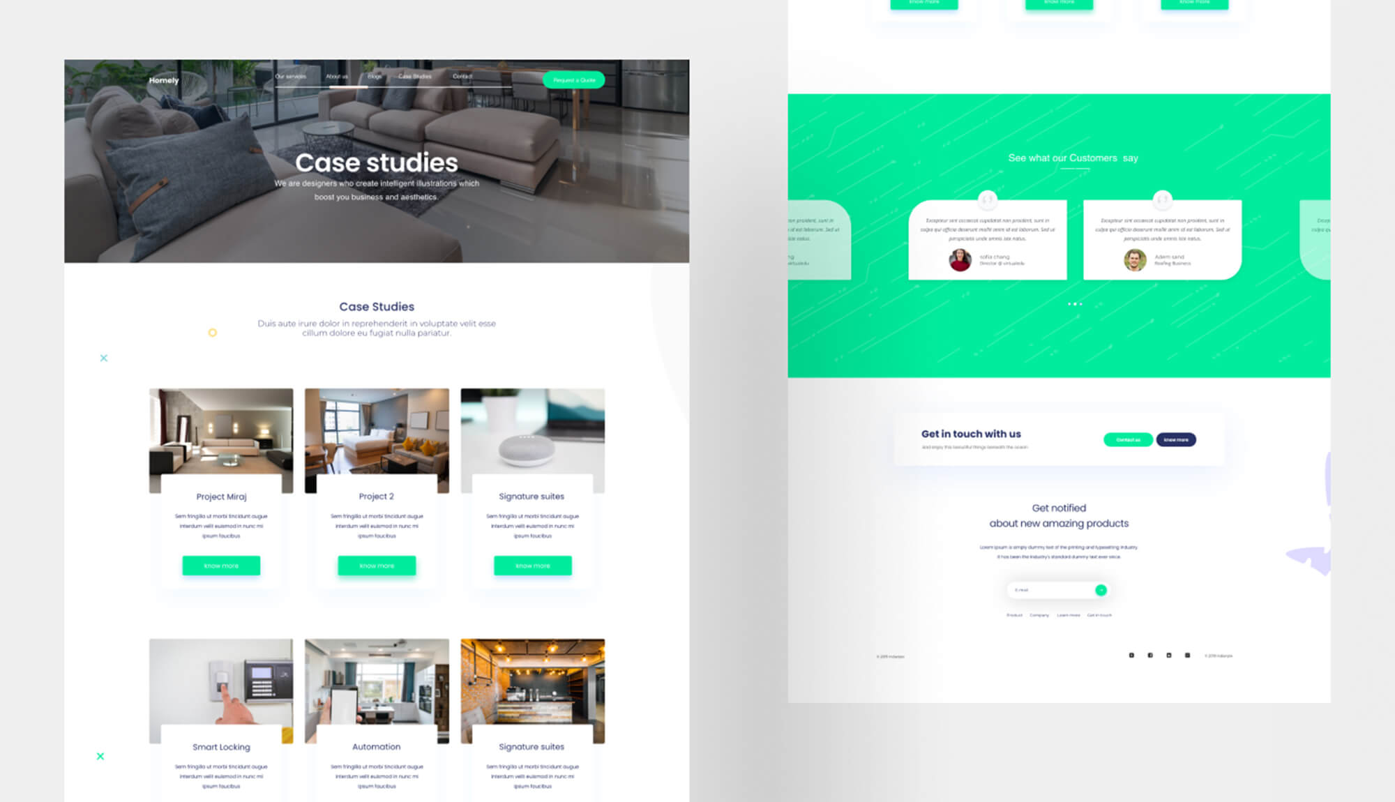 Homely Case Study Page | Templately